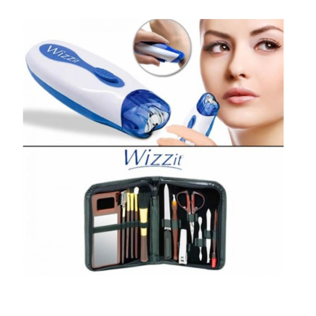 Mini epilator Wizzit + Trusa de manichiura - pedichiura - Mega Reduceri