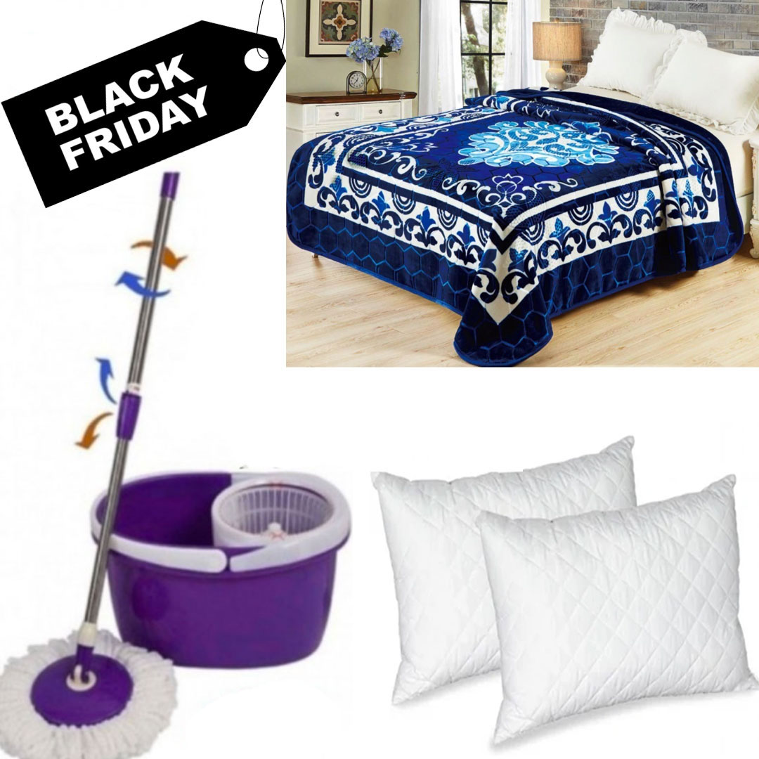 Mop Rotativ cu Galeata, Easy Clean + Patura Luxury Cocolino, 200/220cm ...