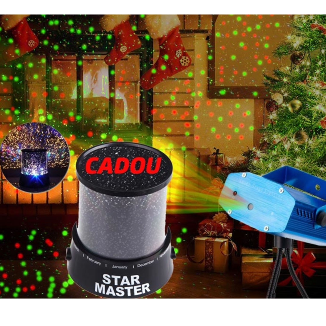 Proiector cu lumini verzi si rosii pentru exteriorul sau interiorul ...