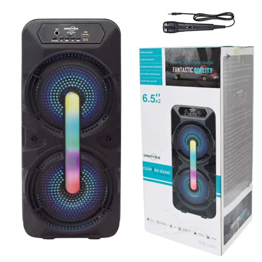 Boxă Portabilă Bluetooth GTS-1702, 60 cm – Wireless Stereo, Radio FM ...