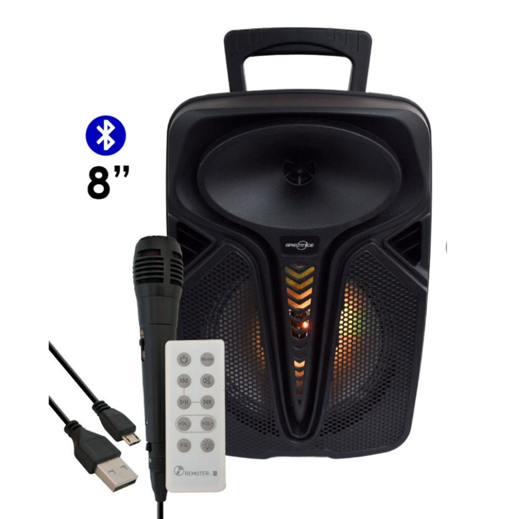 Boxa portabila GTS 1698, bluetooth, 1000W PMPO, super woofer, Led ...