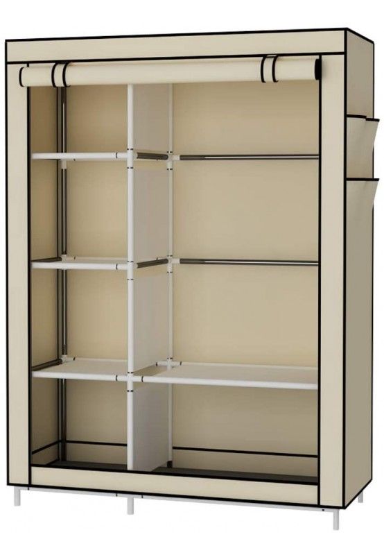 Dulap textil pliabil pentru imbracaminte , 105 X 45 X 175 CM, inchidere ...